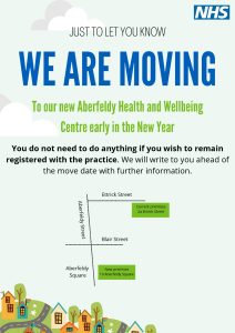 We Are Moving | The Aberfeldy Practice
